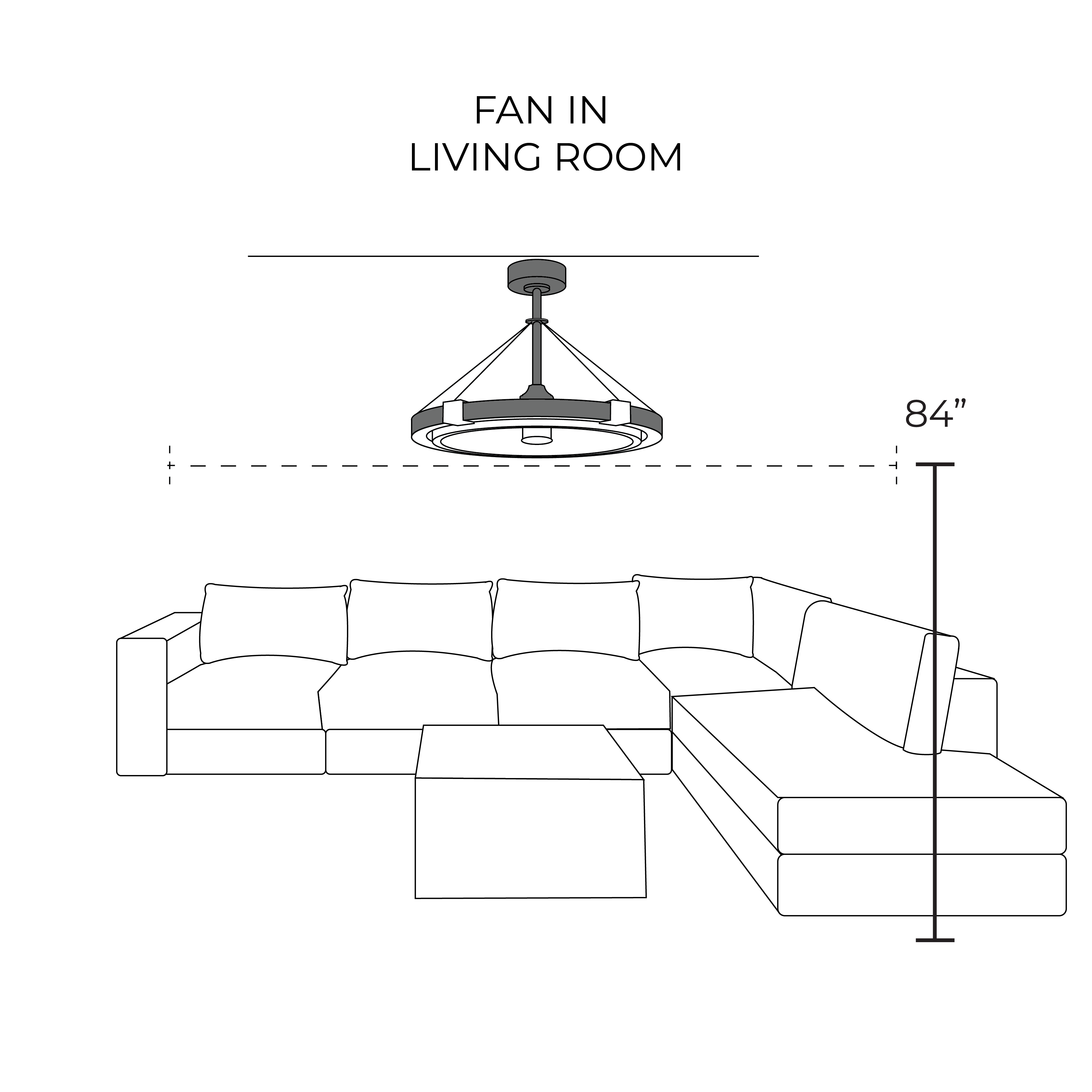 Tulum 36" Wifi-Enabled LED Fandelight