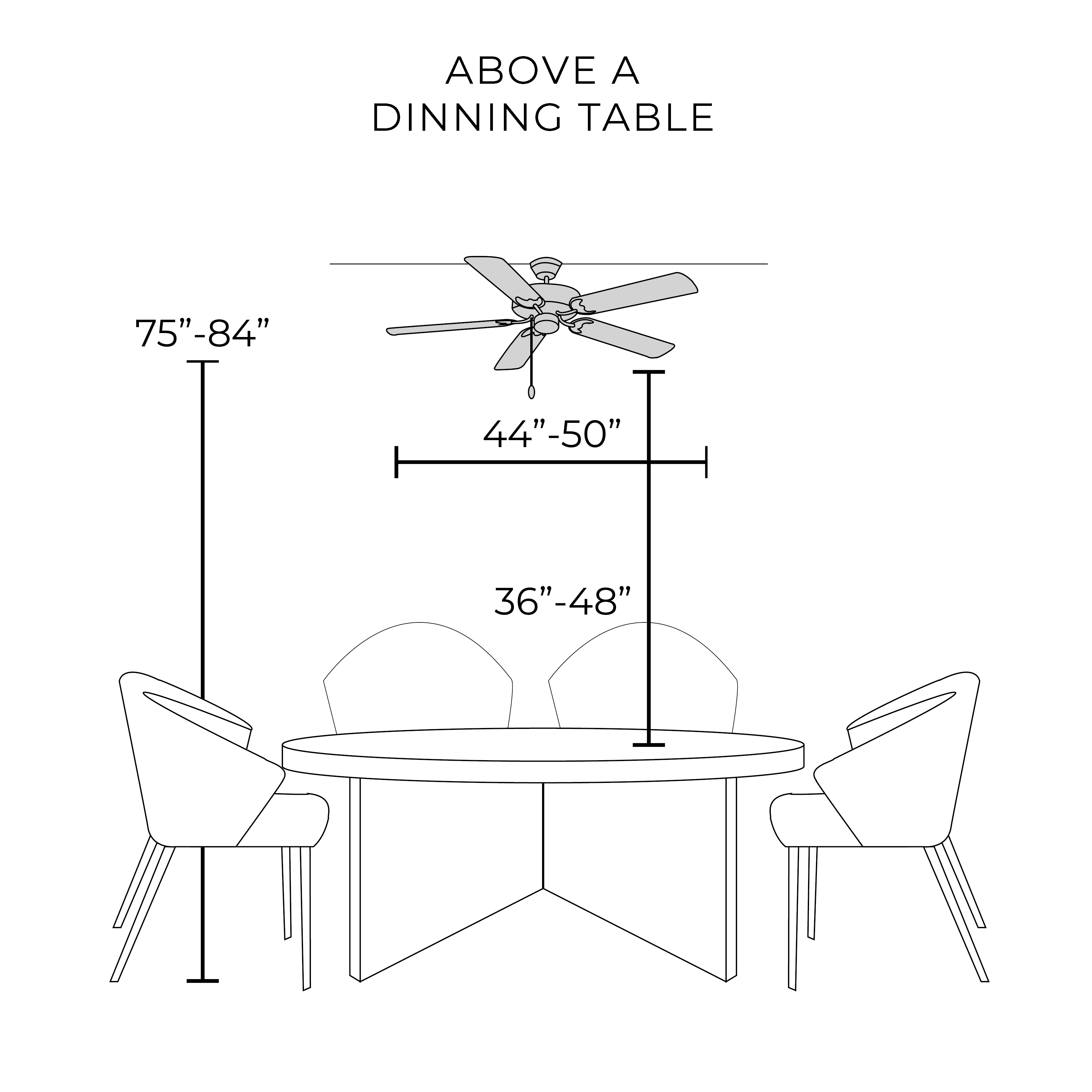 Vortex 52" Indoor Fan with LED Light Kit