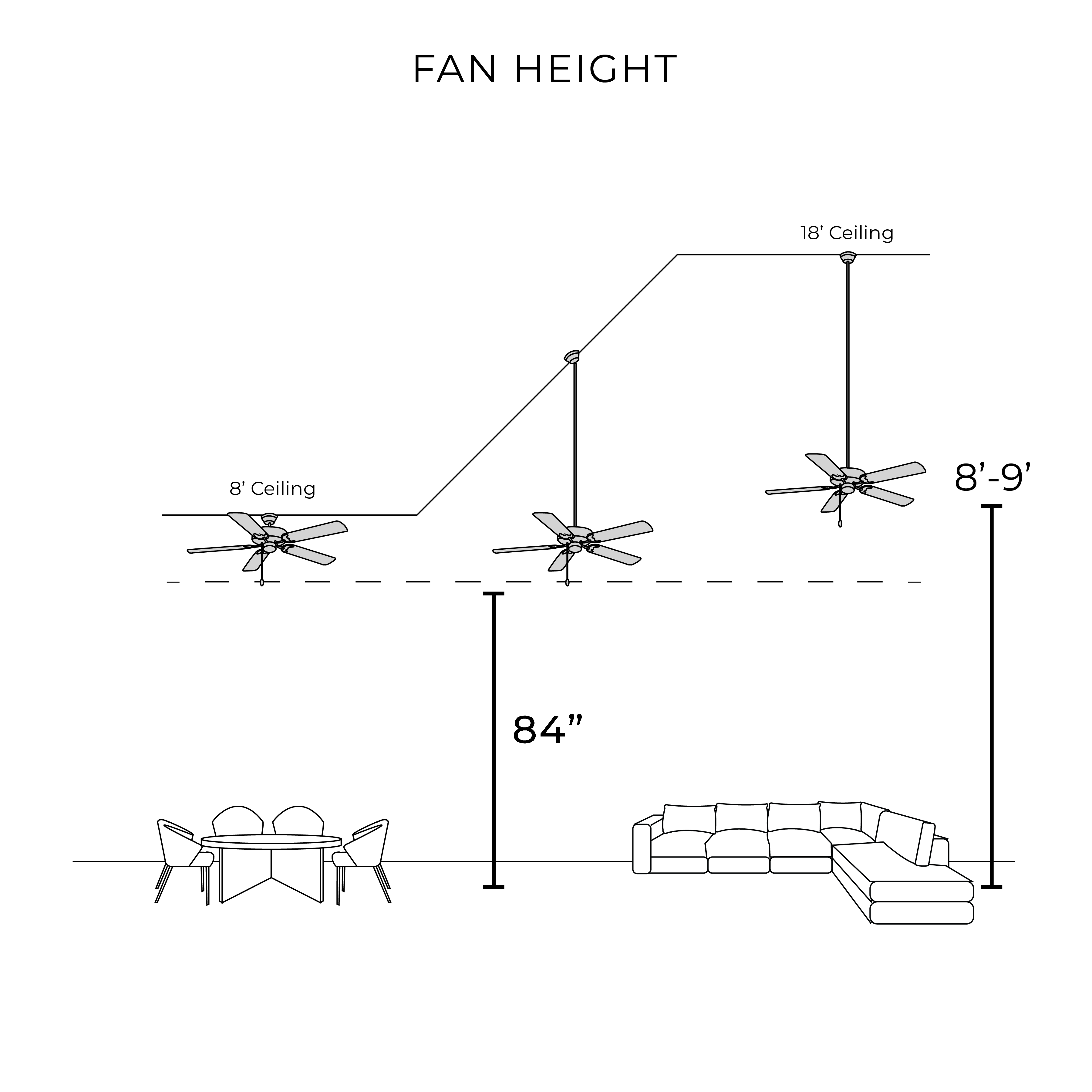 Quattro 52" 4-Blade Fan