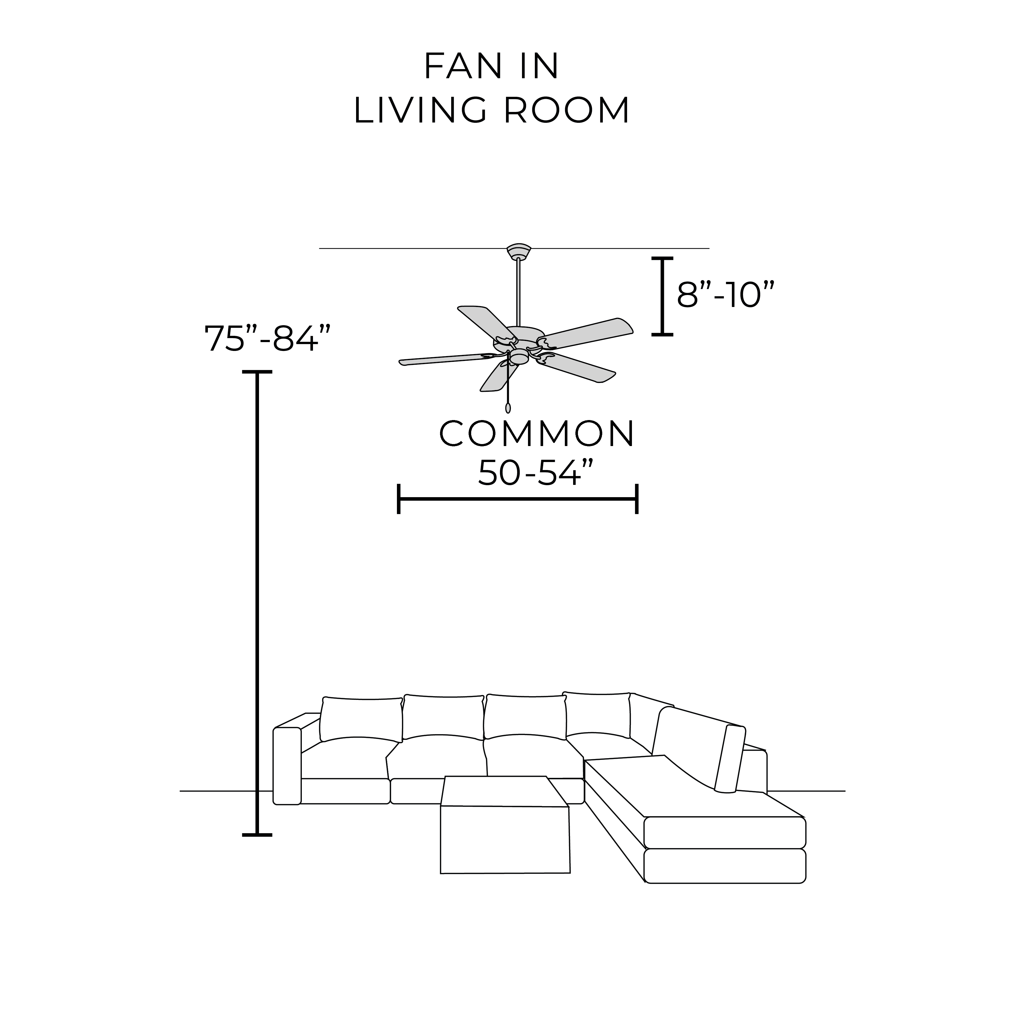 Vortex 52" Indoor Fan with LED Light Kit